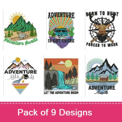 Time To Explore Embroidery design pack by Unicorn Creatives, Embroidery ...