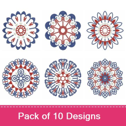 Fancy Patriotic Quilts 1 Embroidery design pack by Wind Bell Embroidery ...