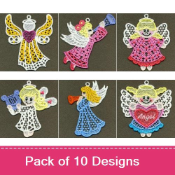 FSL Angel Collection Embroidery design pack by Wind Bell Embroidery ...