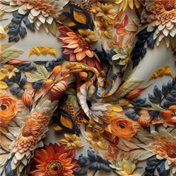 Embroidery Double Brushed Polyester Fabric Jersey Stretchy Soft ...