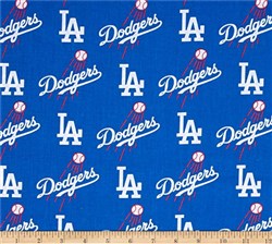 LA Dodgers MLB Baseball LA Blue - Fabric Traditions MLB-6642B with Free ...