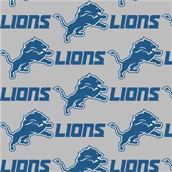 Detroit Lions NFL Football Logo Fabric Traditions 58 inches Polyester ...