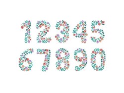 Floral Numbers by Artsy Knots on EmbroideryDesigns.com ...