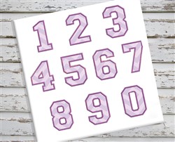 Numbers applique by Artsy Knots on EmbroideryDesigns.com ...