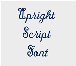 Upright script by Artsy Knots Home Format Fonts on EmbroideryDesigns ...