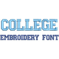 College Font by Artsy Knots on EmbroideryDesigns.com ...