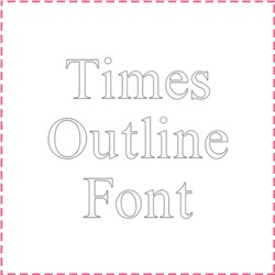 Times Outline Font by Artsy Knots on EmbroideryDesigns.com ...