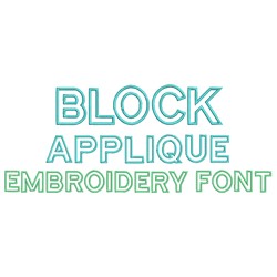 Block Applique Font by Artsy Knots on EmbroideryDesigns.com ...