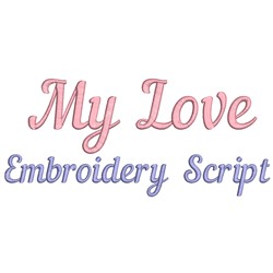 My Love Font by Artsy Knots on EmbroideryDesigns.com ...