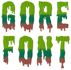 Gore Font by Concord Collections on EmbroideryDesigns.com ...