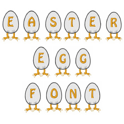 Easter Egg Chick Font by Concord Collections on EmbroideryDesigns.com ...