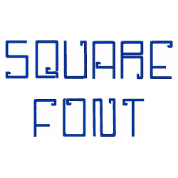 Square Font by Concord Collections on EmbroideryDesigns.com ...