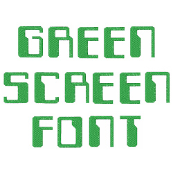 Green Screen Font by Concord Collections Home Format Fonts on ...