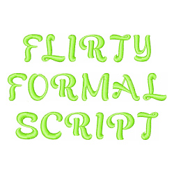 Flirty Formal Script by Concord Collections on EmbroideryDesigns.com ...