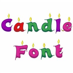 Candle Font by Concord Collections on EmbroideryDesigns.com ...