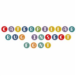 Caterpillar Bug Insect Font by Concord Collections on EmbroideryDesigns ...