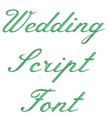 Wedding Script by Easy Embroidery on EmbroideryDesigns.com ...