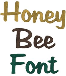 Honey Bee Font by Easy Embroidery on EmbroideryDesigns.com ...