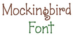 Mockingbird Font by Easy Embroidery on EmbroideryDesigns.com | EmbroideryDesigns.com
