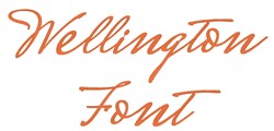 Wellington Font by Easy Embroidery Home Format Fonts on ...