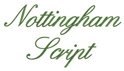 Nottingham Script by Easy Embroidery on EmbroideryDesigns.com ...