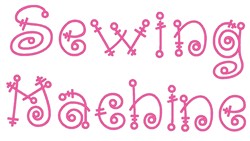 Sewing Machine Font by Easy Embroidery Home Format Fonts on ...