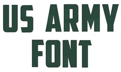 US Army Font by Easy Embroidery on EmbroideryDesigns.com ...