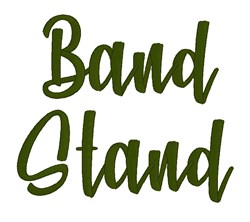 Band Stand Font by Easy Embroidery Home Format Fonts on ...