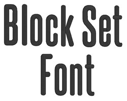 Block Set Font by Easy Embroidery on EmbroideryDesigns.com ...