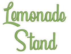 Lemonade Stand Font by Easy Embroidery on EmbroideryDesigns.com ...
