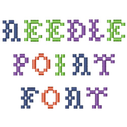 Needlepoint Font by Embroidery Patterns Home Format Fonts on ...