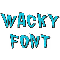 Wacky Font by Embroidery Patterns on EmbroideryDesigns.com ...