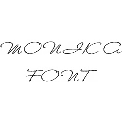 Monika Font by Embroidery Patterns Home Format Fonts on ...
