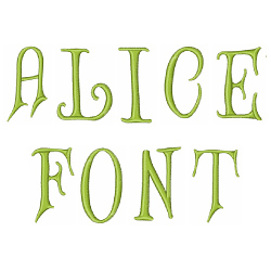 Alice Font by Embroidery Patterns on EmbroideryDesigns.com ...