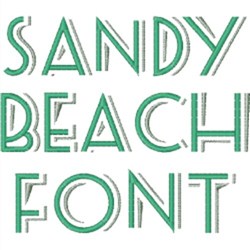 Sandy Beach Font by Embroidery Patterns on EmbroideryDesigns.com ...
