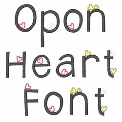 Open Heart Font by Embroidery Patterns Home Format Fonts on ...