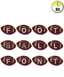 Football Letters Embrilliance by Embroidery Patterns on ...
