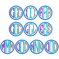 Circle Monogram II by Embroidery Patterns on EmbroideryDesigns.com ...