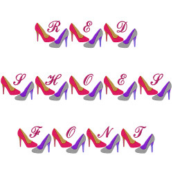 Red Shoe Font by Embroidery Patterns Home Format Fonts on ...