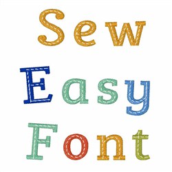 Sew Easy Font by Embroidery Patterns on EmbroideryDesigns.com ...