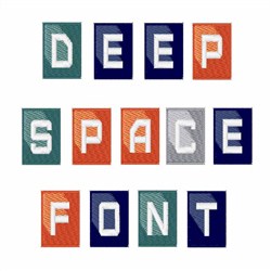 Deep Space Font by Embroidery Patterns Home Format Fonts on ...