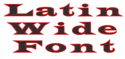 Latin Wide Font by Embroidery Patterns on EmbroideryDesigns.com ...