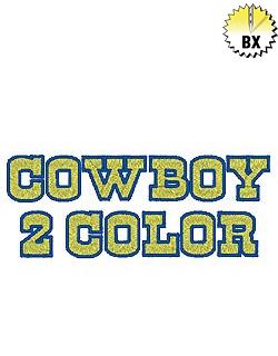 Cowboy 2 Color Embrilliance by Fireside Threads on EmbroideryDesigns ...