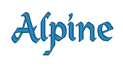 Alpine by Fireside Threads Home Format Fonts on EmbroideryDesigns.com ...