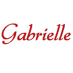 Gabrielle Cursive Font by Fireside Threads on EmbroideryDesigns.com ...