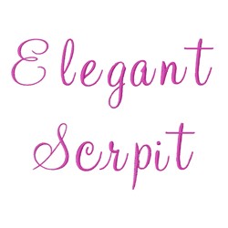 Elegant Script Font by Foxy Ladybug Designs on EmbroideryDesigns.com ...