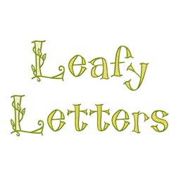 Leafy Letters Font by Foxy Ladybug Designs Home Format Fonts on ...