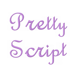 Pretty Script Font by Foxy Ladybug Designs on EmbroideryDesigns.com ...