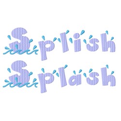 Splish Splash Font by Foxy Ladybug Designs on EmbroideryDesigns.com ...
