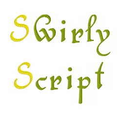 Swirly Script Alphabet by Foxy Ladybug Designs on EmbroideryDesigns.com ...